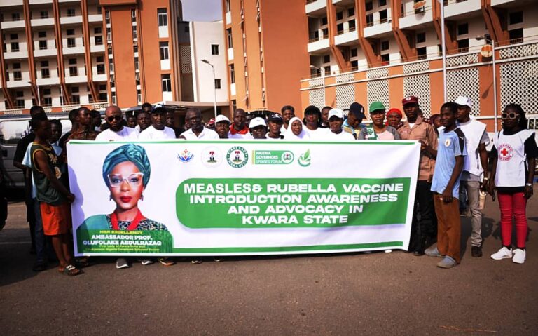 First Lady Leads Awareness Walk on Routine Measles and Rubella ...